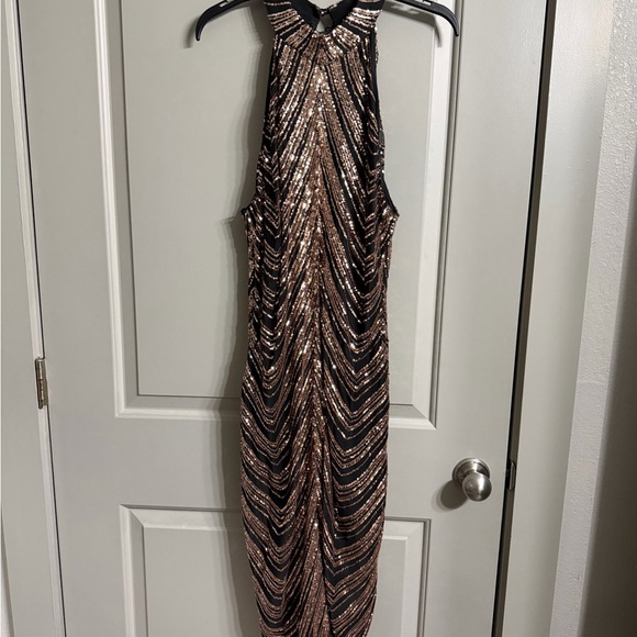 Premier | Dresses | Premier Black And Gold Backless Dress | Poshmark